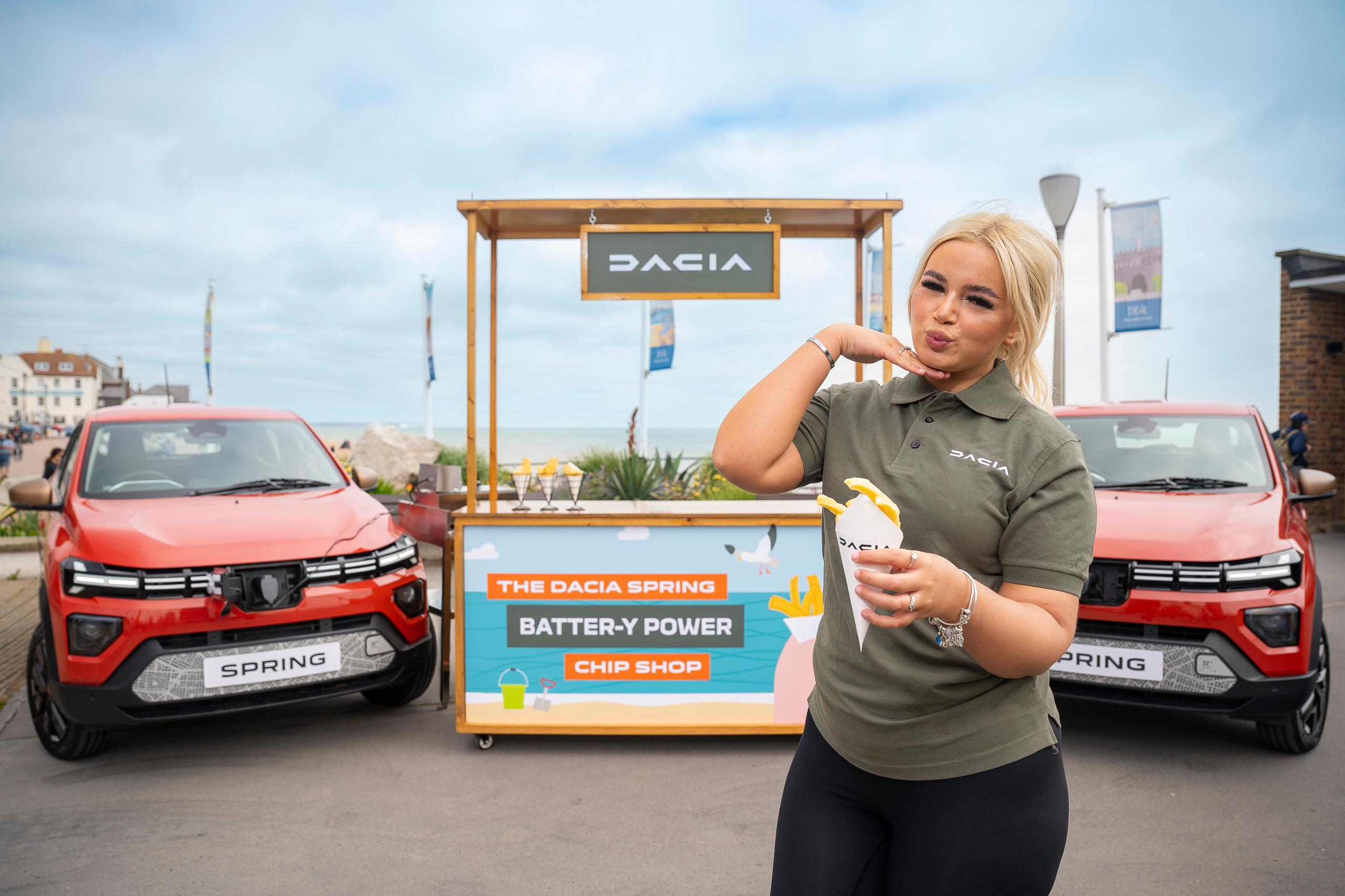 Dacia Spring Powers Pop-Up Chippy in Deal, Kent
