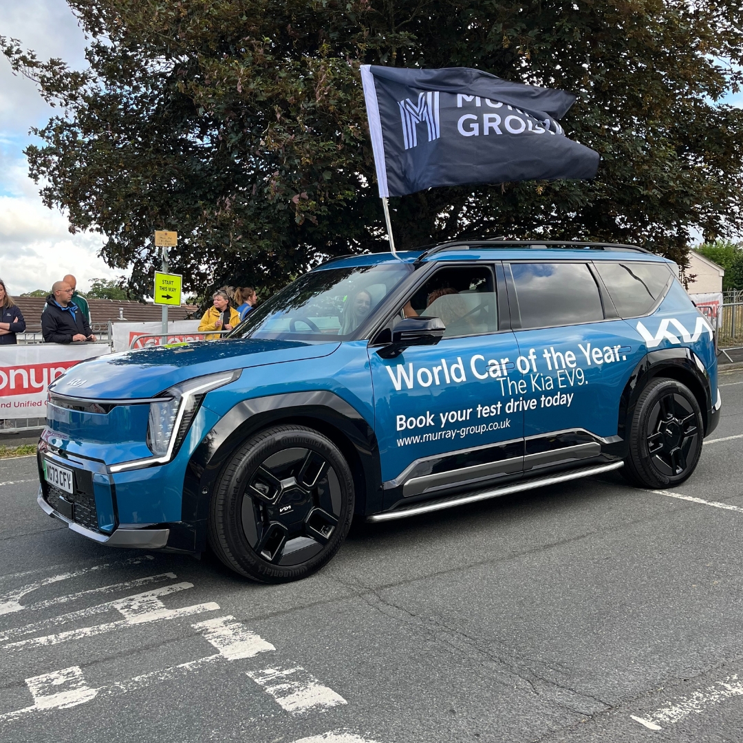 The Kia EV9 at the Tamar 10K 2024 | Plymouth | Murray Group