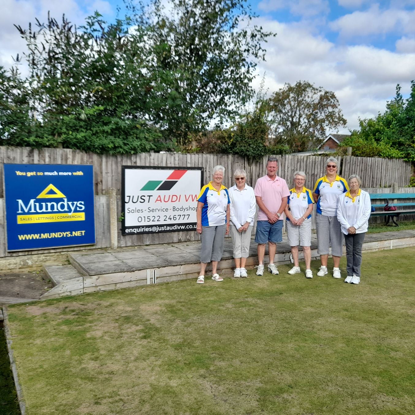 Just Audi VW Sponsor Local Sports Club Nettleham Bowls