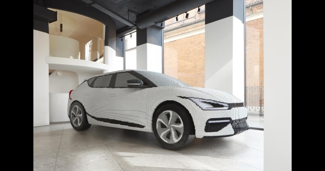 ‘Brick To The Future’: Kia EV6 made of 350,000 LEGO® bricks on show at ...