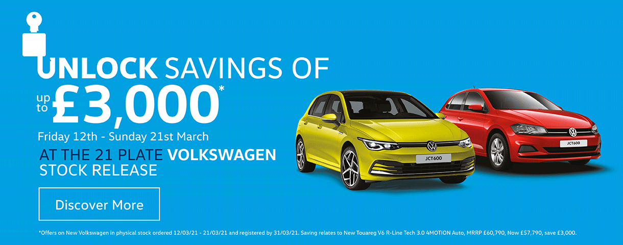 VW New Car Deals | VW New Car Offers 2020/21 | JCT600