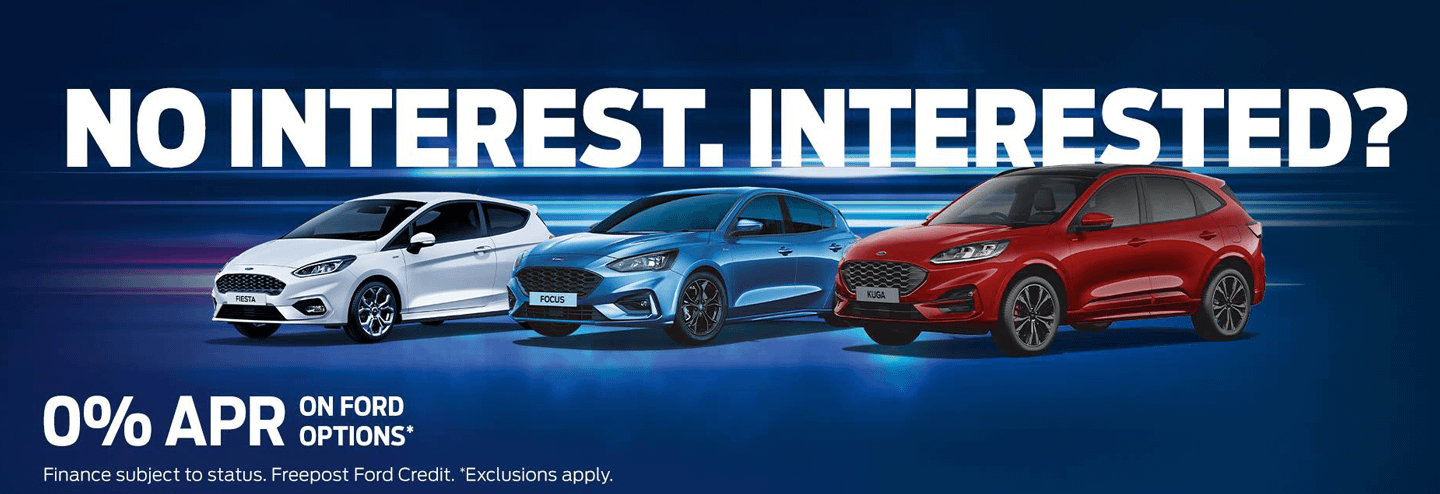 Ford 0% APR Car Finance Deals | Dinnages Ford