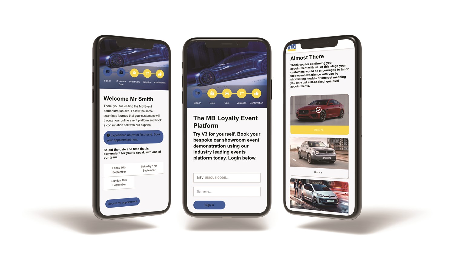 MB Event Platform | Automotive Car Showroom Events | Bluesky Interactive