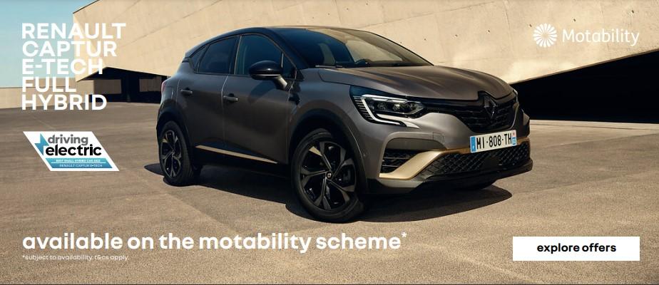 Renault Motability | Symbioz, Austral, Clio, Captur Motability
