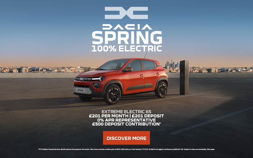 Dacia Spring 0% APR PCP Offer | Electric car
