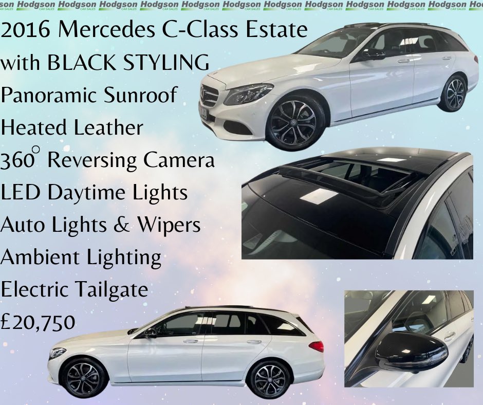 Mercedes-Benz C-Class Estate with Black Styling Pack & Panoramic Sunroof