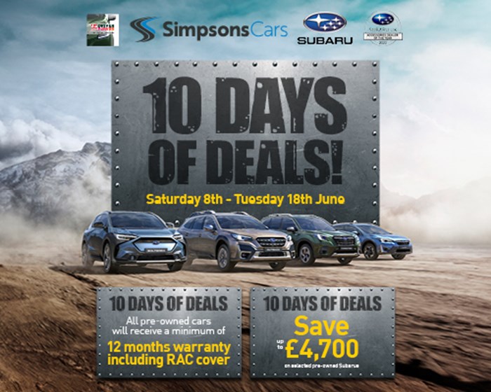 Home of New and Used Subaru | Swindon & Witney | Simpsons Subaru