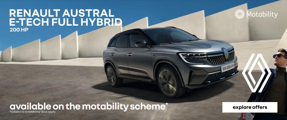 Renault Motability | Scenic, Symbioz, Austral, Clio, Captur, Megane