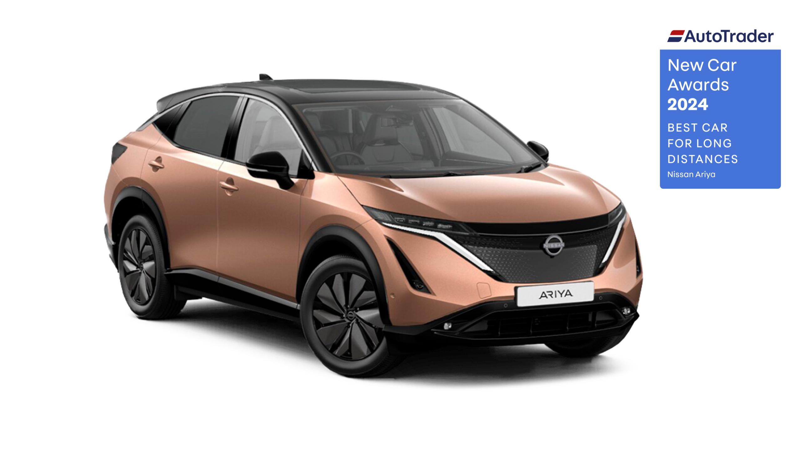 Nissan ARIYA named Best Car For Long Distances at the Auto Trader New ...