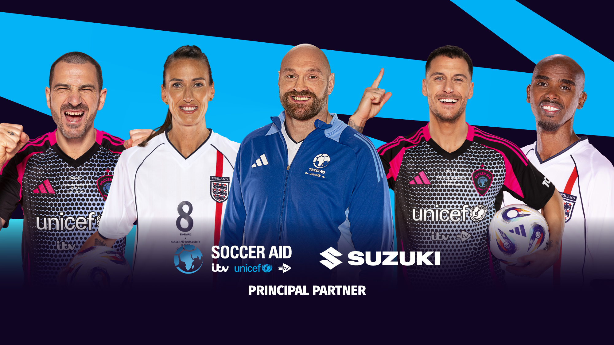 Suzuki join as Principal Partner for Soccer Aid for UNICEF 2025