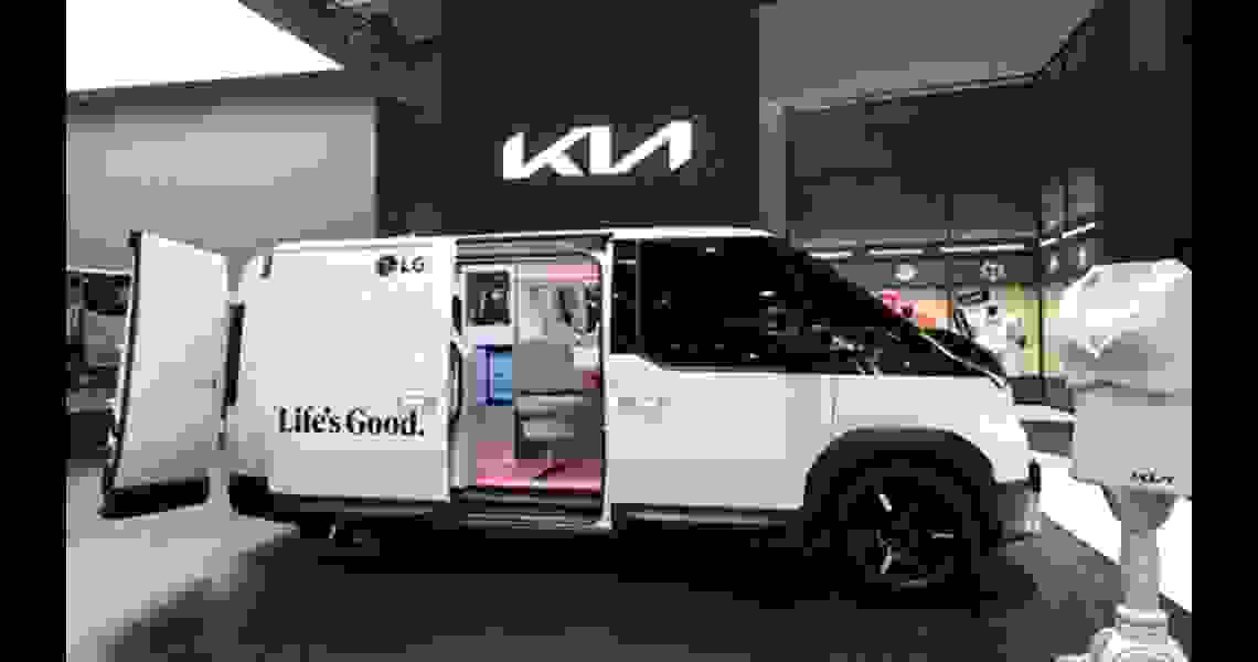 Kia and LG Electronics partner to showcase new PBV concepts for work and play
